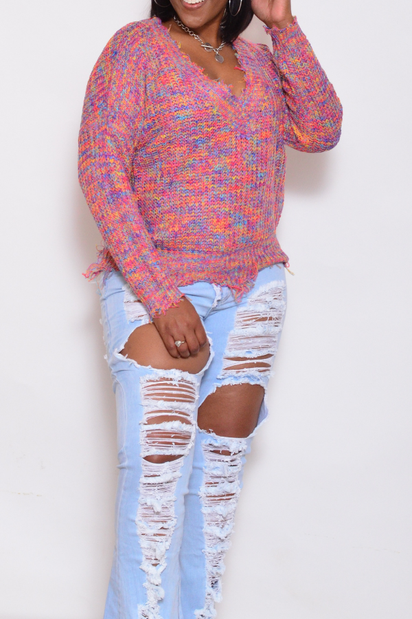 Gigi Chunky Knit Sweater – Live-Vain Boutique